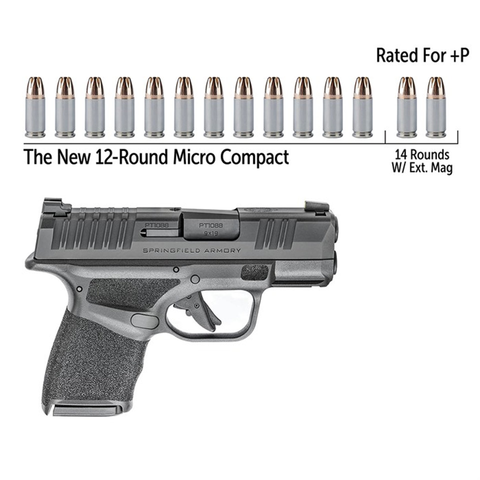 SPRINGFIELD ARMORY Hellcat Micro-Compact OSP 3" BBL (2)10RD Black NS ...