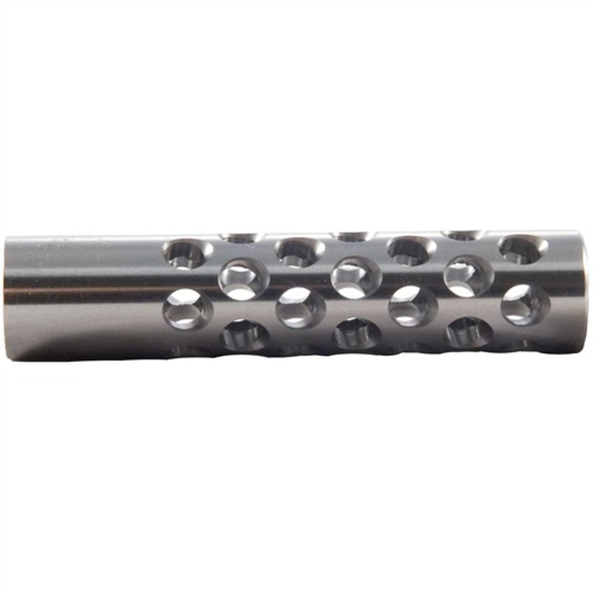 SHREWD #01 Muzzle Brake 22 Caliber 7/16-28 Chrome Moly Silver SKU ...