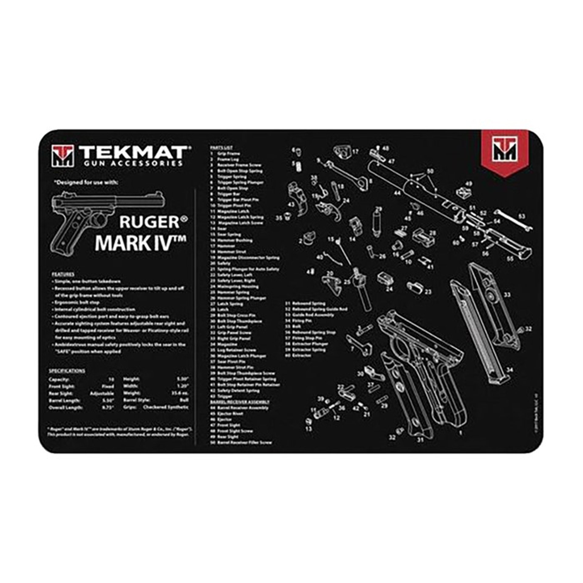 TEK MAT TEKMAT PISTOL GUN CLEANING MATS