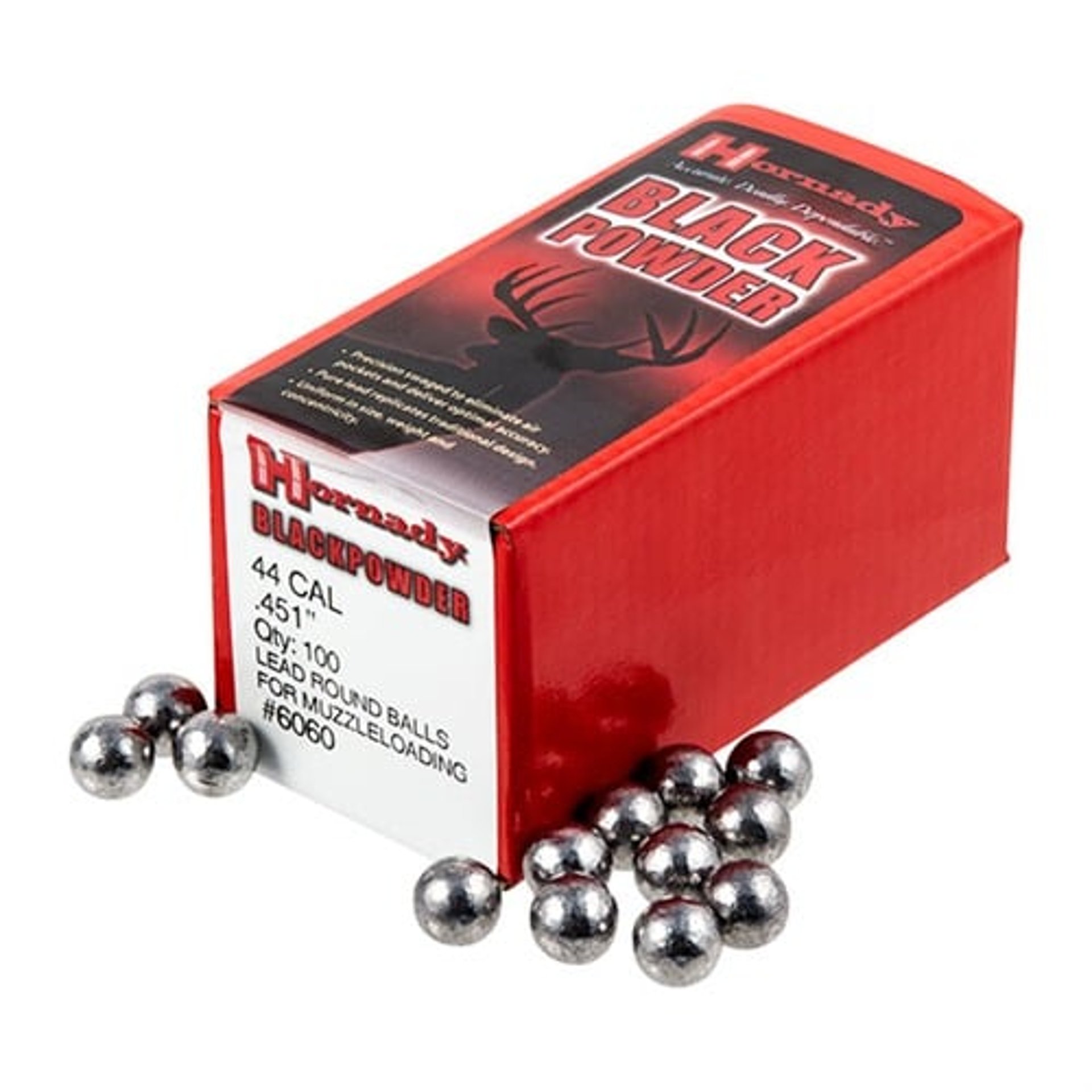 HORNADY Round Balls 44 Cal (.454") Lead Round Ball 100/Box SKU: 100203127