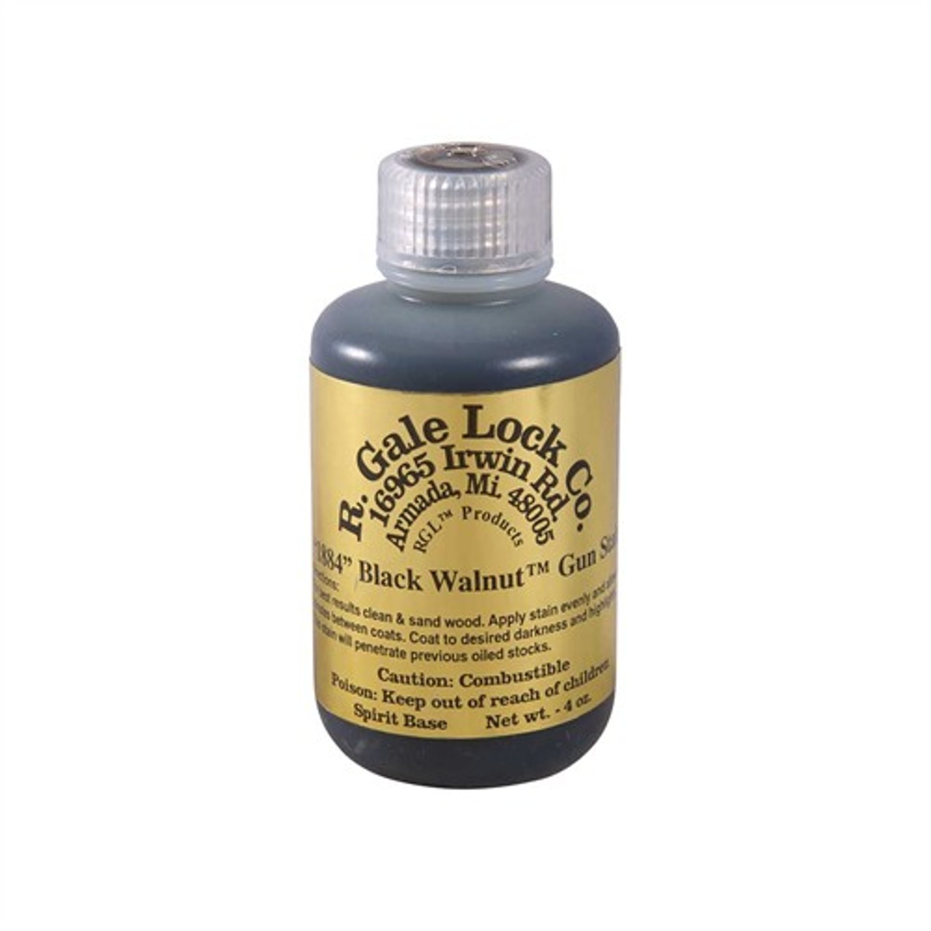 R. GALE LOCK CO. Early American Walnut Stain, 4 oz. SKU: 346165004