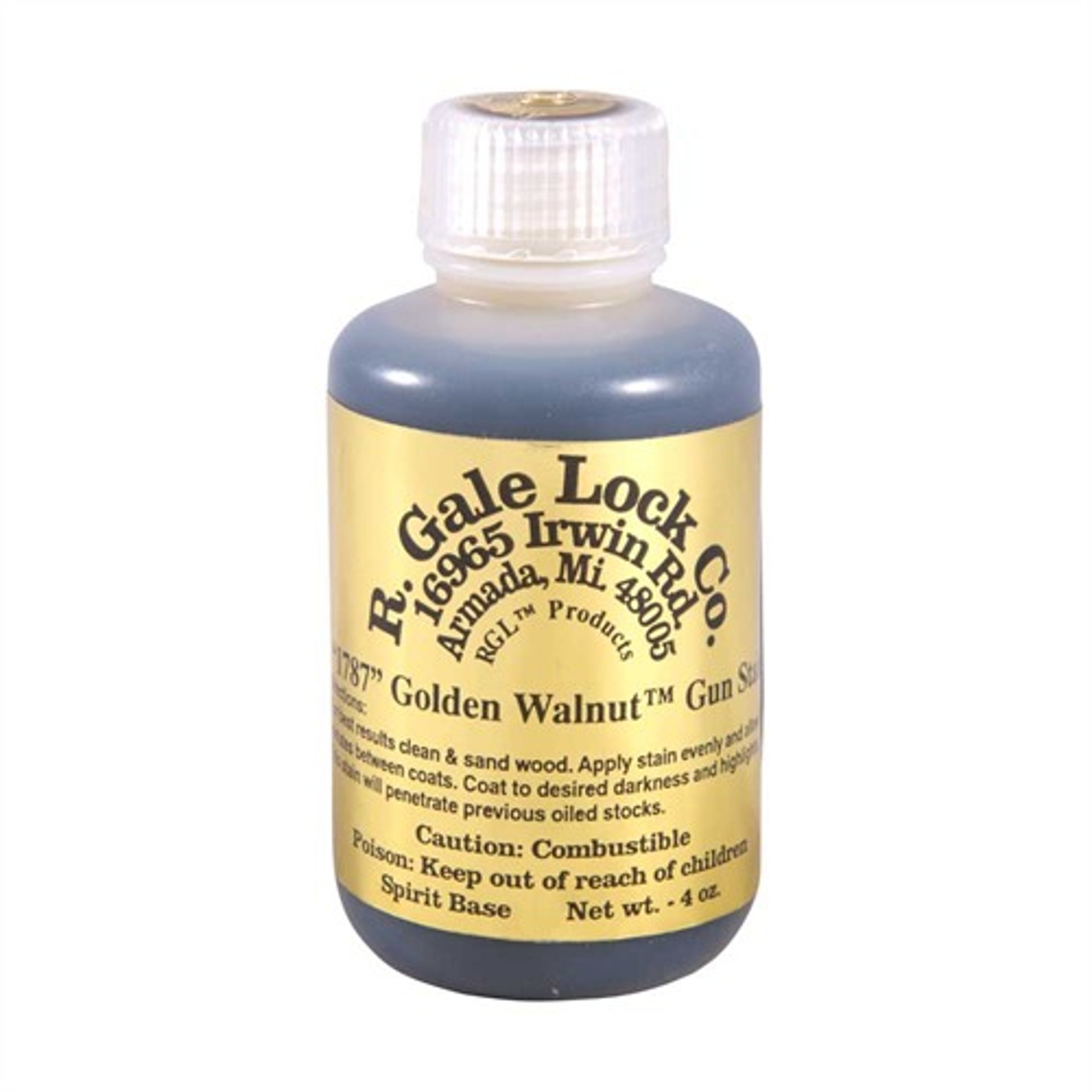 R. GALE LOCK CO. Early American Walnut Stain, 4 oz. SKU: 346165004