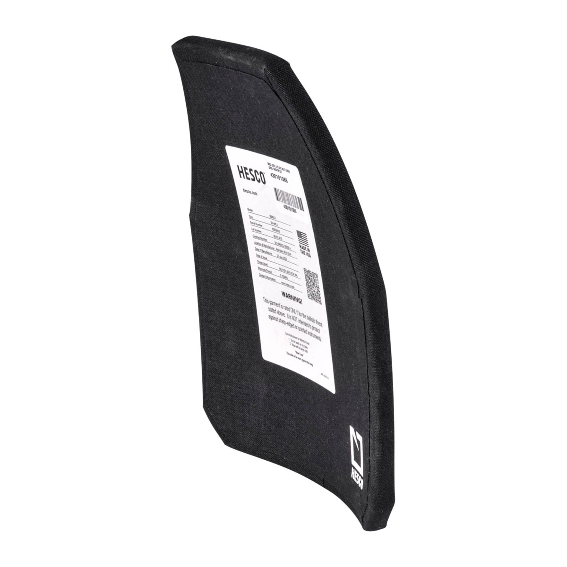 HESCO ARMOR 3800LV level III ICW Plate Multi Curve Medium, SAPI Cut SKU ...