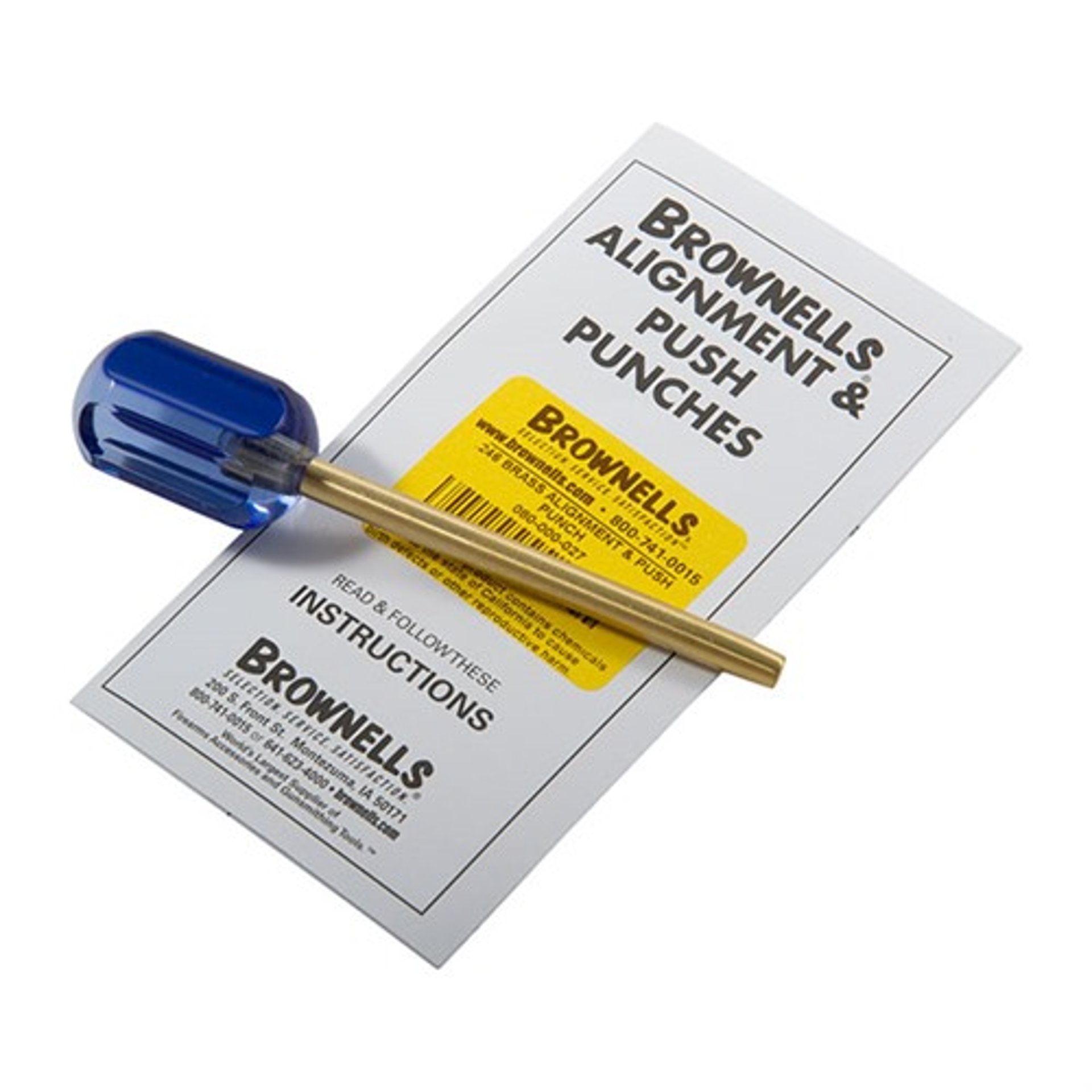 BROWNELLS Alignment & Push Punch Set w/ x8 Punches & Bench Block SKU ...