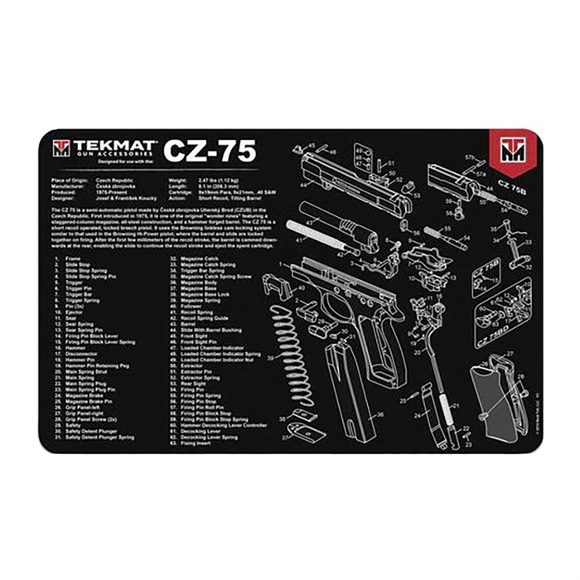 TEK MAT PISTOL GUN MATS