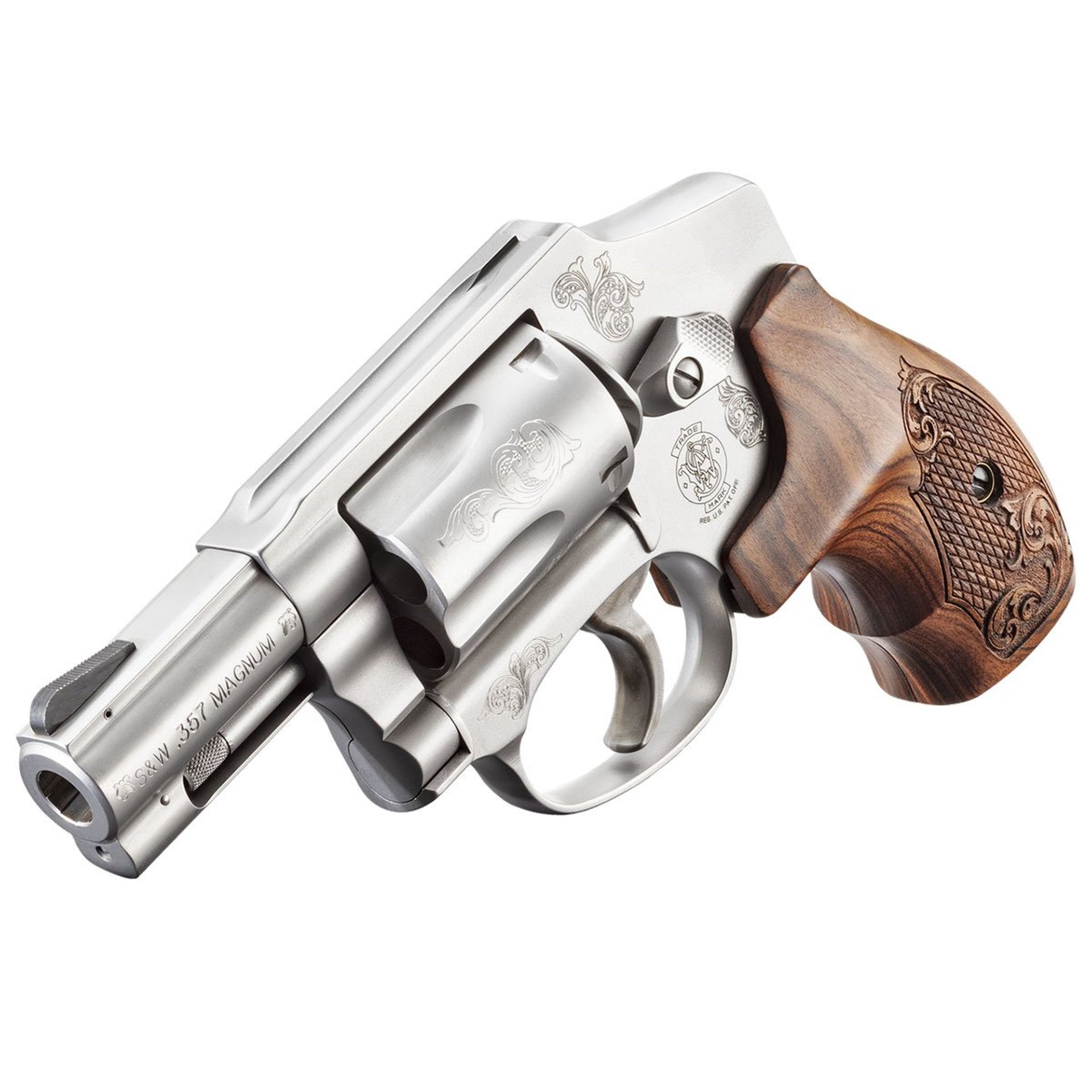 SMITH & WESSON MODEL 640 ENGRAVED J-FRAME 357 MAGNUM REVOLVER