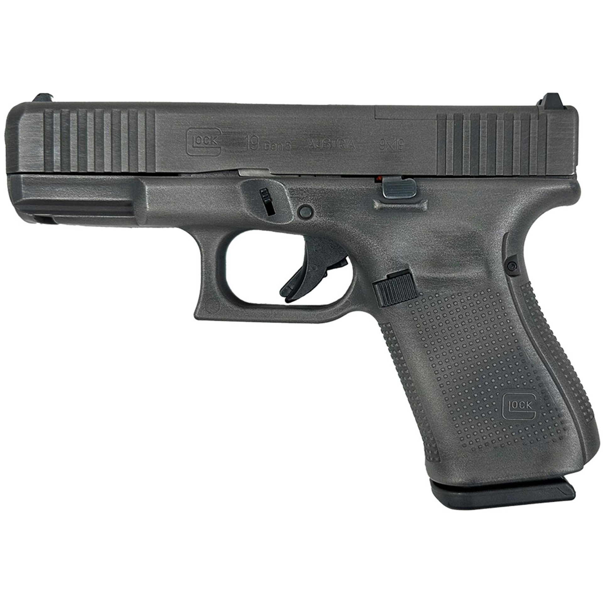 GLOCK Glock 19 GEN 5 MOS 9mm Luger 4.02" BBL (3)15RD Mag Black SKU ...