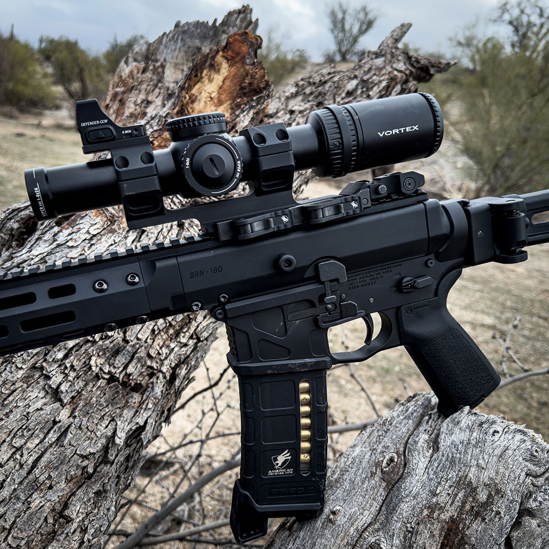 AMERICAN DEFENSE MANUFACTURING UIC-180 Stripped Lower Ambidextrous ...