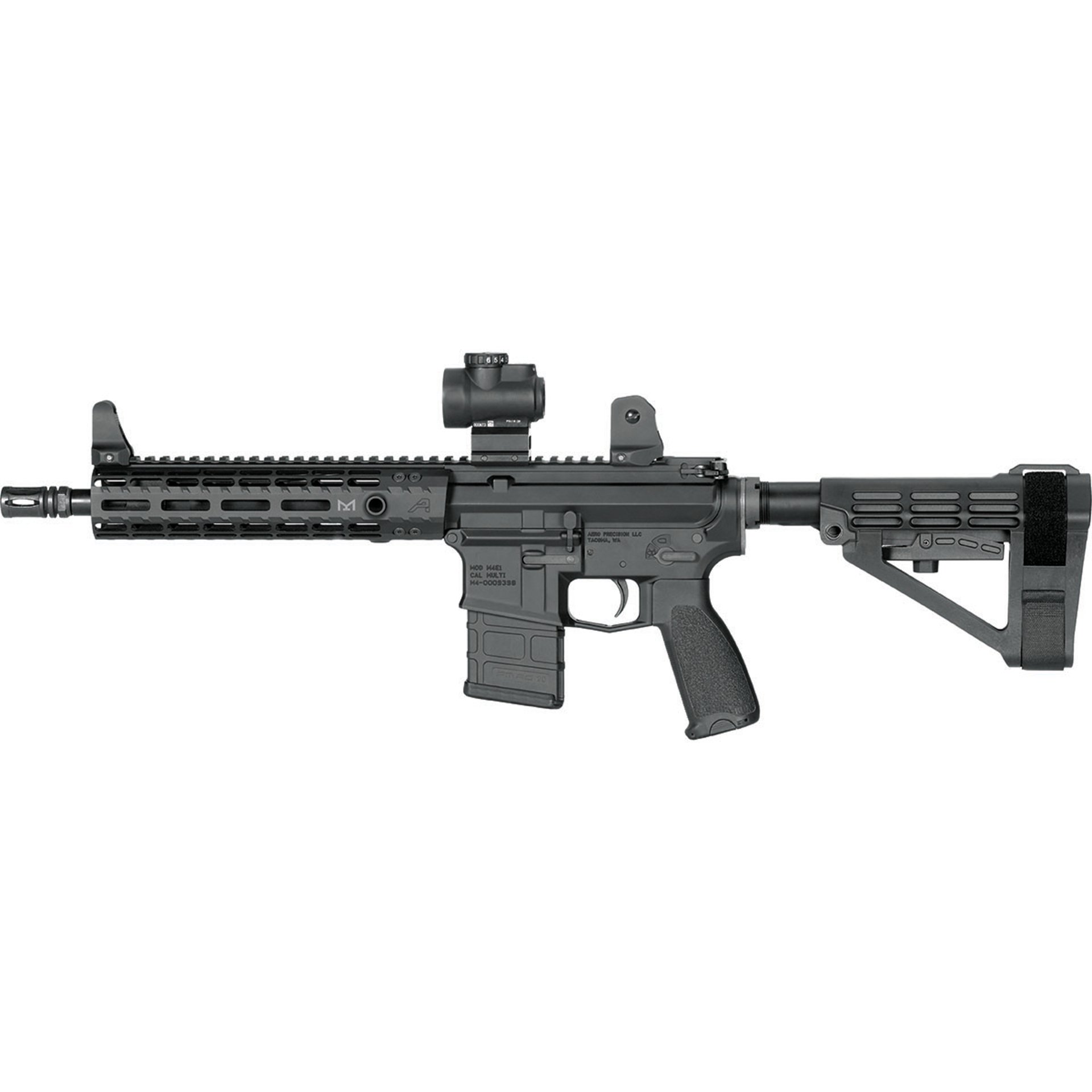 SB TACTICAL SBA4 5 Position Adjustable Pistol Stabilizing Brace FDE SKU ...