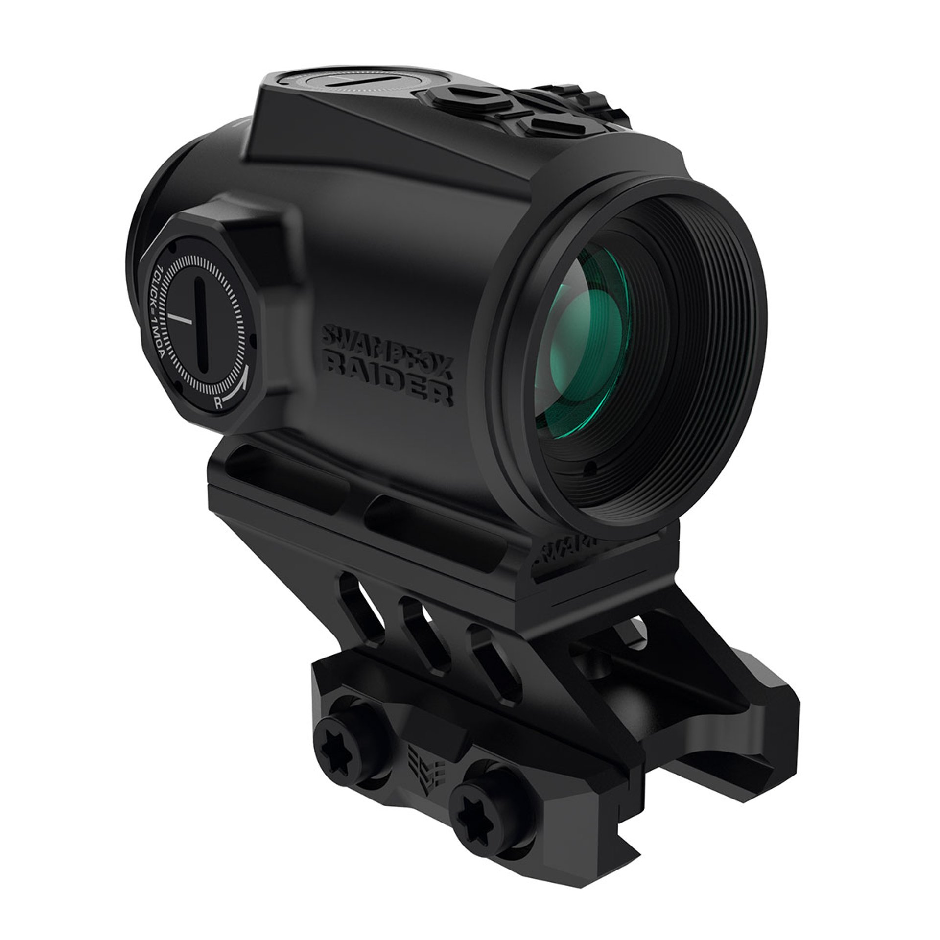 SWAMPFOX OPTICS Raider 1x Red BRC Reticle Micro Prism Sight Black SKU ...