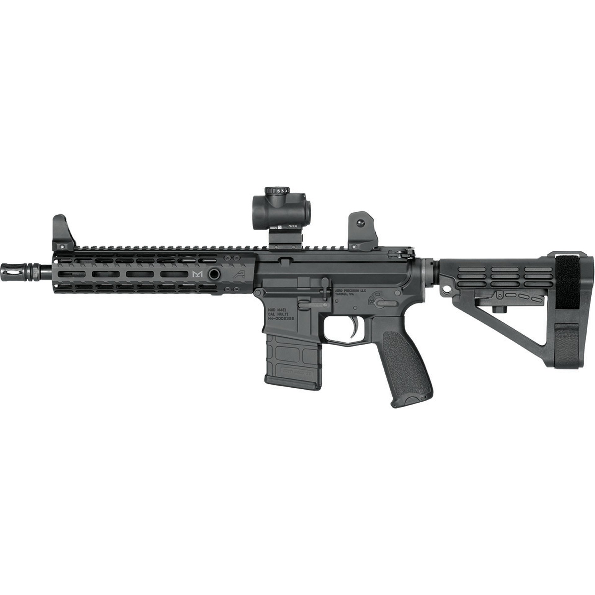 SB TACTICAL SBA4 5 Position Adjustable Pistol Stabilizing Brace FDE SKU ...