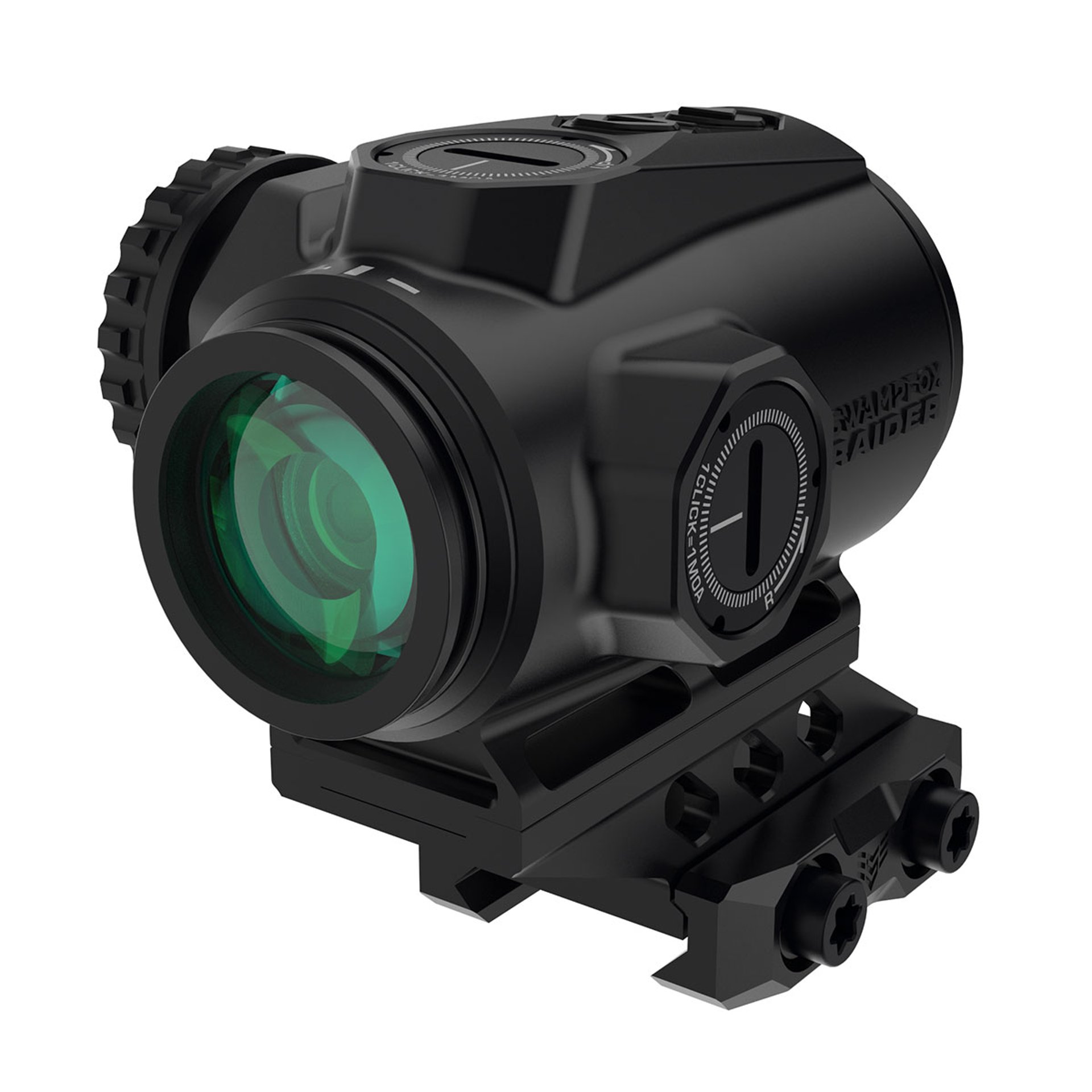 SWAMPFOX OPTICS Raider 1x Red BRC Reticle Micro Prism Sight Black SKU ...