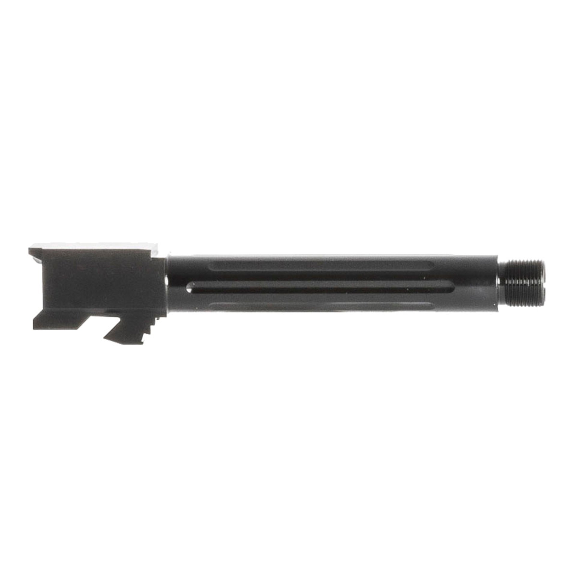 BROWNELLS Barrel for Glock 19 Gen 1-5 Fluted Black 9mm 1/2-28 Threads ...