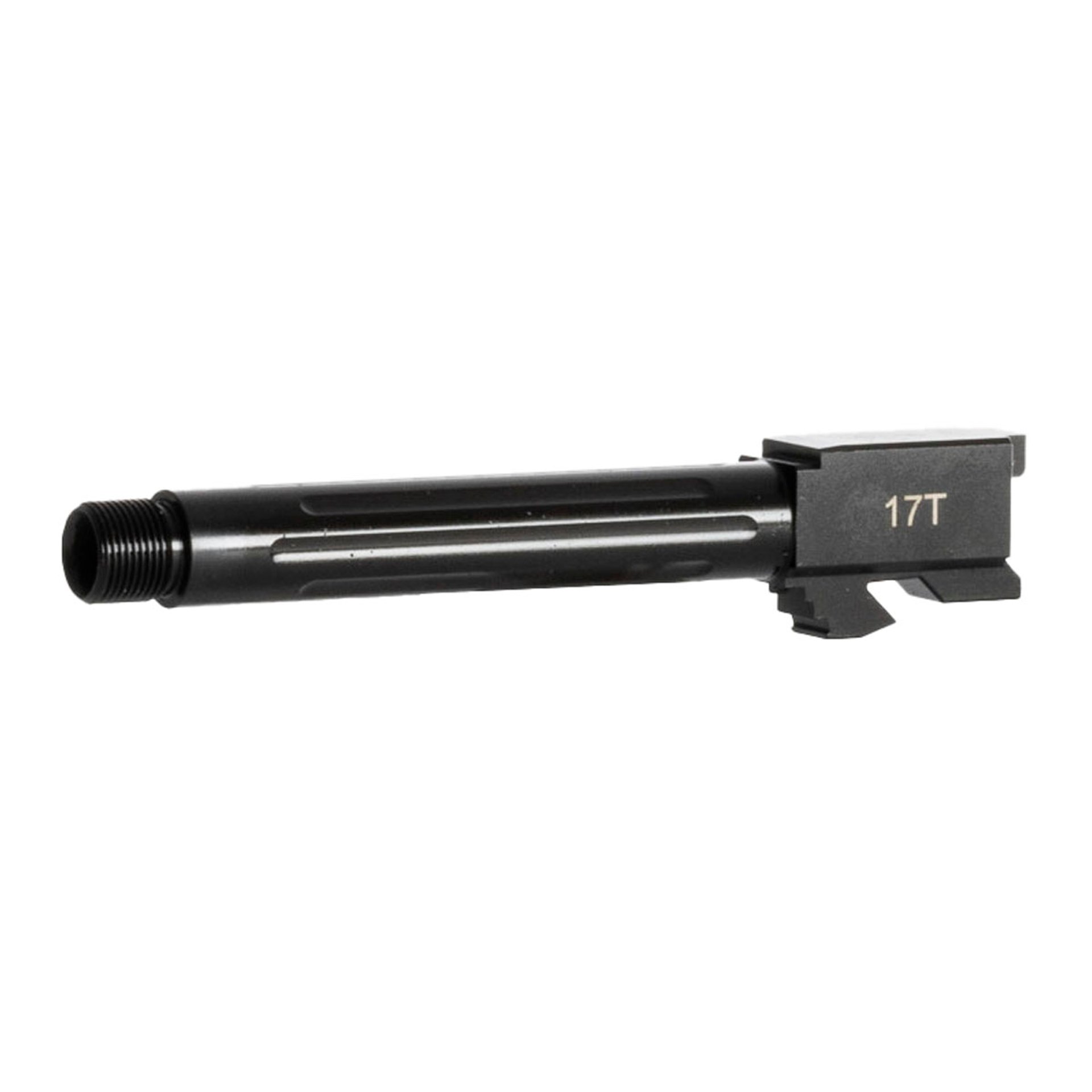 BROWNELLS Barrel for Glock 19 Gen 1-5 Fluted Black 9mm 1/2-28 Threads ...