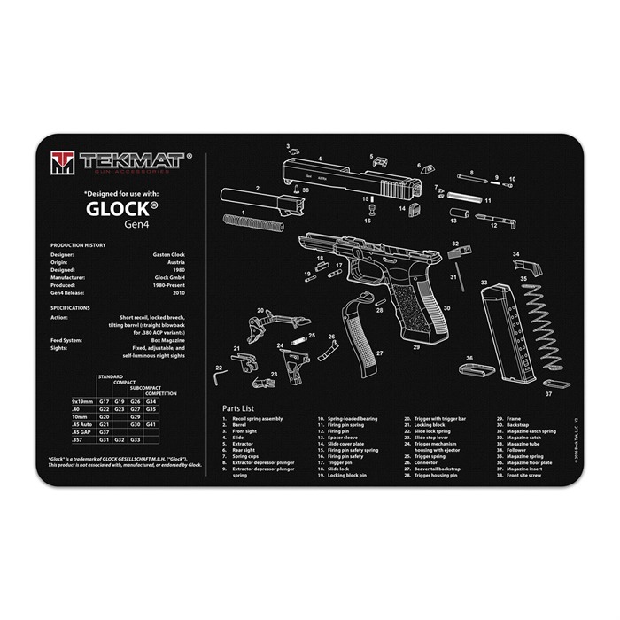 TEK MAT PISTOL GUN MATS