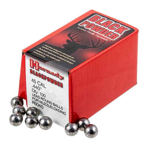 HORNADY ROUND BALLS 45 CALIBER MUZZLELOADING BULLETS
