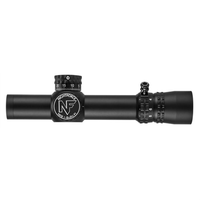 NIGHTFORCE NX8 1-8X24MM F1 FFP ILLUMINATED RIFLE SCOPE