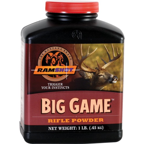 RAMSHOT POWDER BIG GAME SMOKELESS RIFLE POWDER