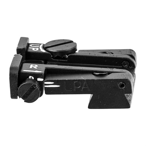 L.P.A. SIGHTS COLT WHITE OUTLINE ADJUSTABLE REAR SIGHT