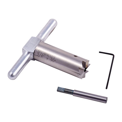 BROWNELLS 90 DEGREE MUZZLE FACING CUTTER & STEEL PILOT | Brownells