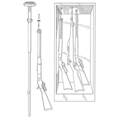 GUN STORAGE SOLUTIONS GUN ORGANIZING RIFLE RODS