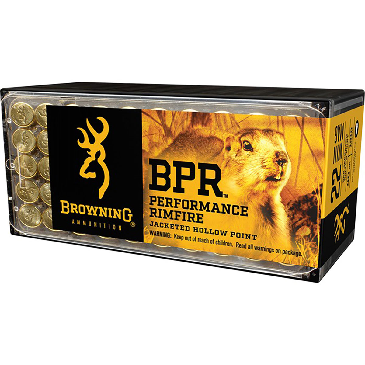BROWNING AMMUNITION BROWNING PERFORMANCE RIMFIRE JHP 22 WINCHESTER ...