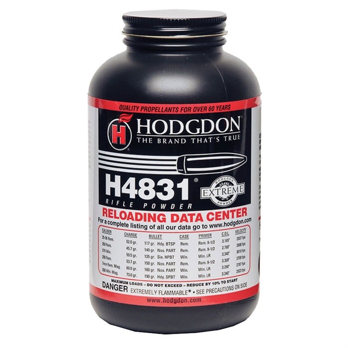 HODGDON POWDER CO., INC. H4831 SMOKELESS RIFLE POWDER