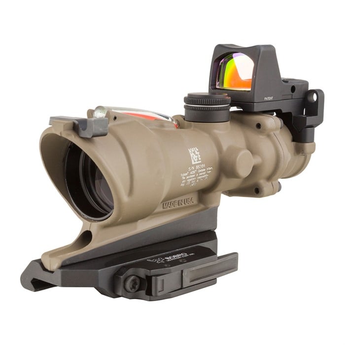 TRIJICON ACOG BAC ECOS 4X32MM FIXED RIFLE SCOPE WITH RMR TYPE 2