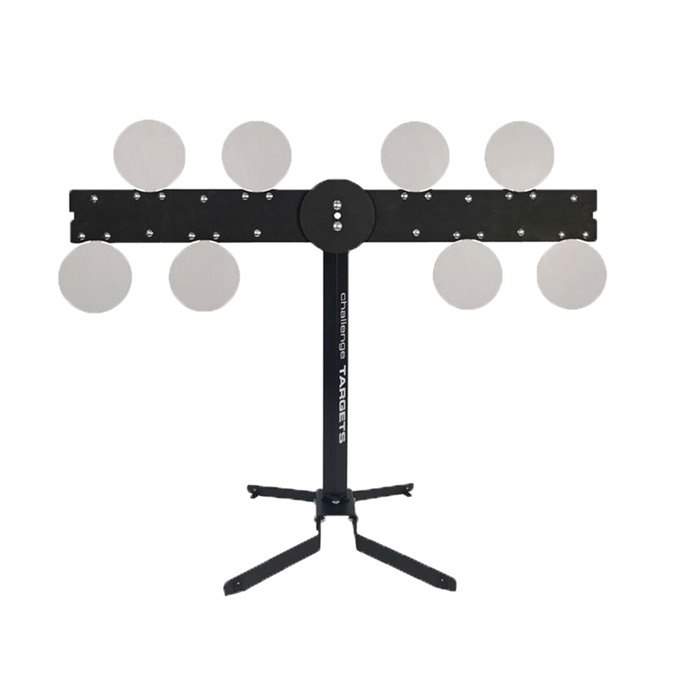 CHALLENGE TARGETS AR500 8" COMMERCIAL GRADE REVOLVING PLATE RACK