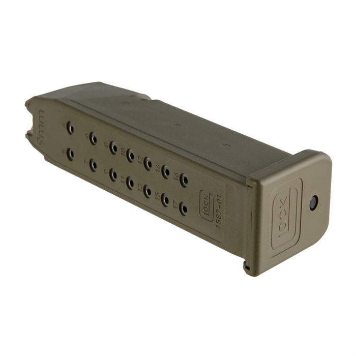 GLOCK Magazine for Glock G5 17/34 9mm 17-Rd Polymer FDE SKU: 100027898