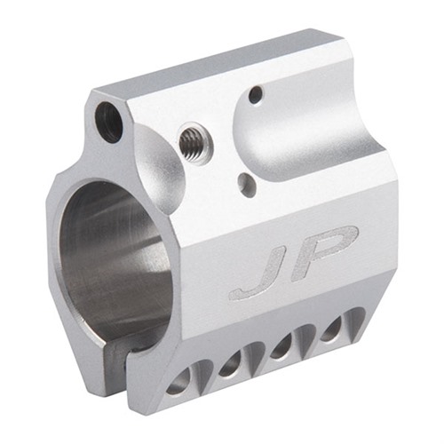 J P ENTERPRISES A2-Style Gas Block .750 Bore, Black, Stainless Steel ...