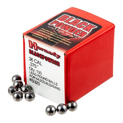 HORNADY ROUND BALLS 36 CALIBER MUZZLELOADING BULLETS