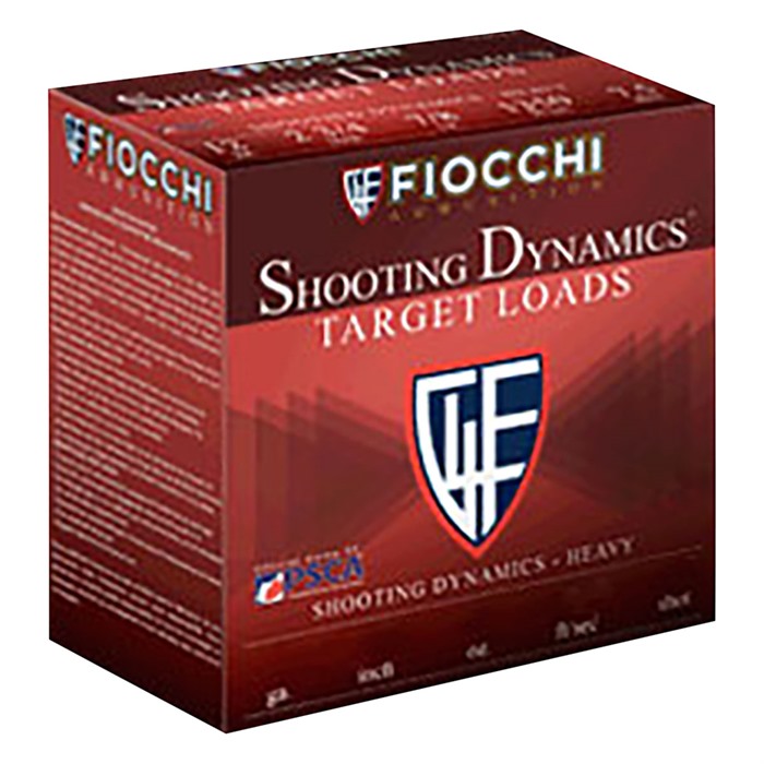FIOCCHI AMMUNITION SHOOTING DYNAMICS 12 GAUGE 2-3/4" #8 SHOT SHOTGUN AMMO