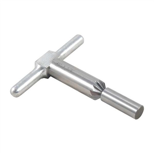 BROWNELLS 45 DEGREE MUZZLE/CYLINDER CHAMFERING CUTTER & STEEL PILOT