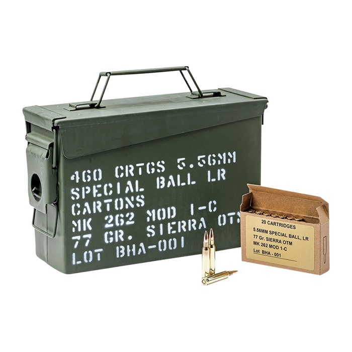 BLACK HILLS AMMUNITION 5.56MM NATO MK 262 MOD 1-C AMMO CAN
