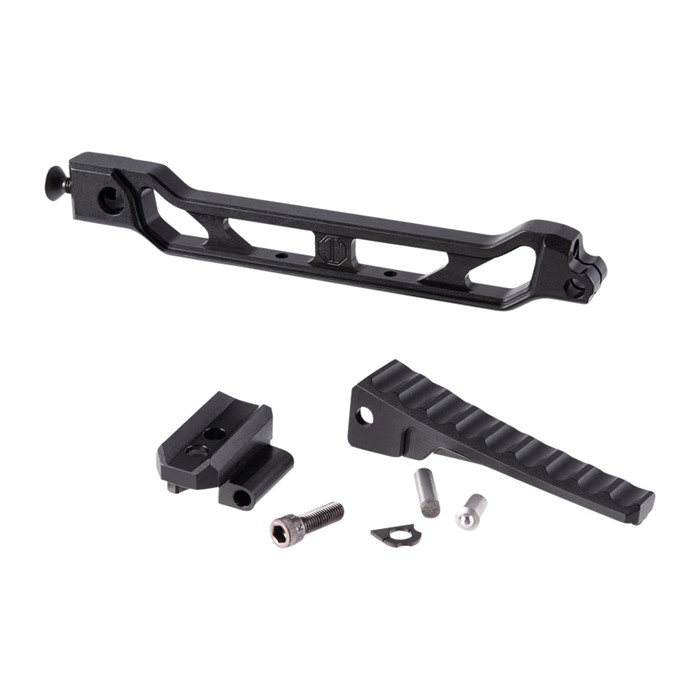 JMAC CUSTOMS LLC 8-INCH RAISED ARM BAR WITH FOLDING BUTTPLATE