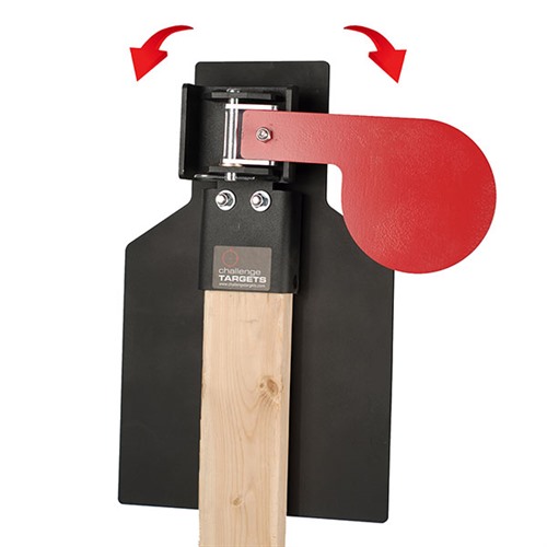 CHALLENGE TARGETS HANDGUN PADDLE TARGET WITH TORSO FRONT PLATE