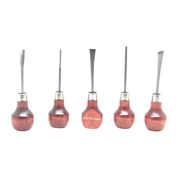 U.J. RAMELSON 5 PIECE BASIC PALM WOODCARVING SET | UPC: 670333004497