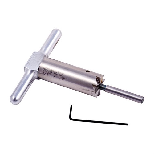 BROWNELLS 90 DEGREE MUZZLE FACING CUTTER & STEEL PILOT