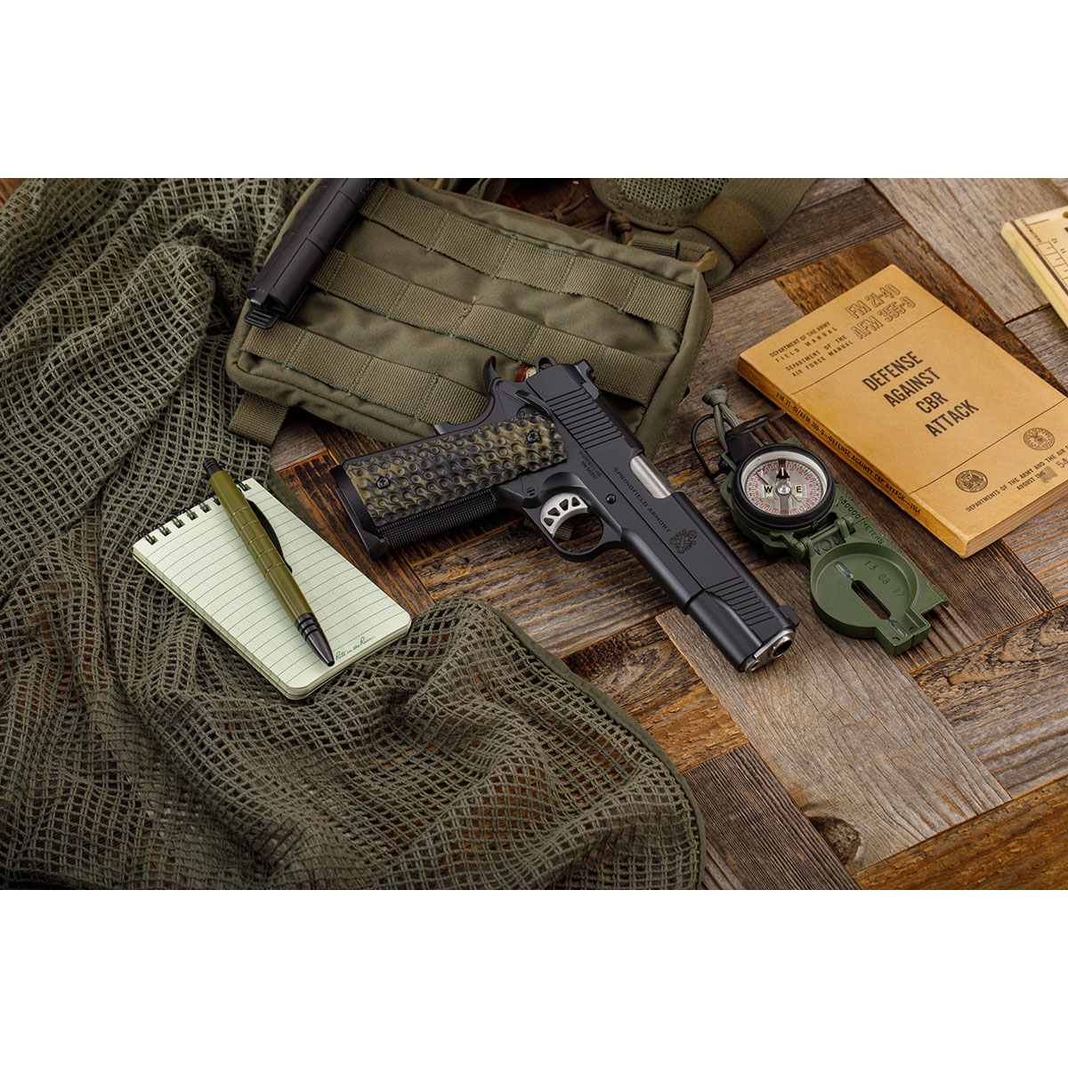 SPRINGFIELD ARMORY 1911 TRP 45 ACP 5" BBL (3)8RD Mag W/Light Rail Black ...