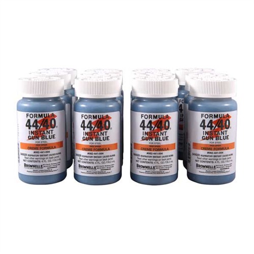 BROWNELLS 44/40 Creme Instant Gun Blue 4oz 12 Pack SKU: 082441412