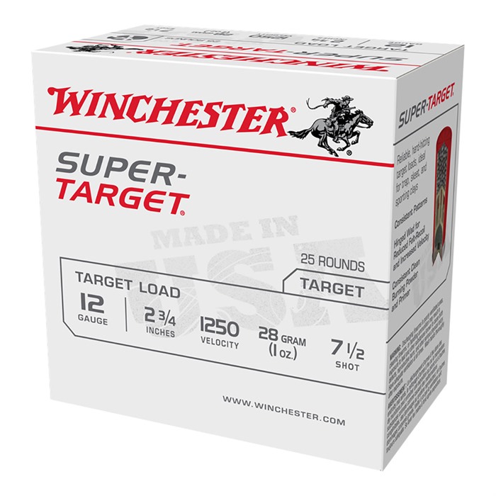 WINCHESTER Target Load 12ga 2.75 in ls #7.5 1250fps 25bx