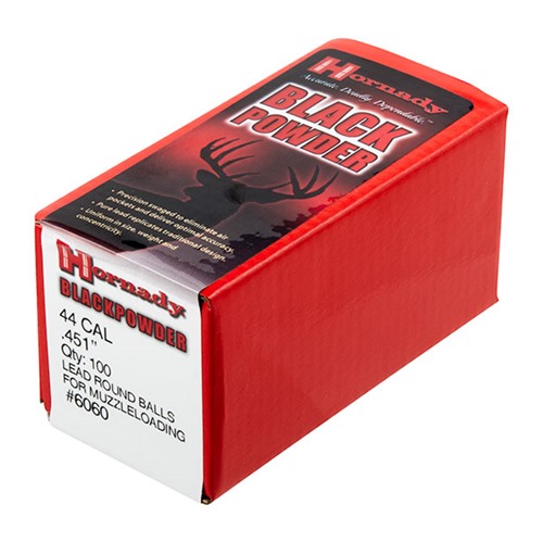 HORNADY Round Balls 44 Cal (.454") Lead Round Ball 100/Box SKU: 100203127