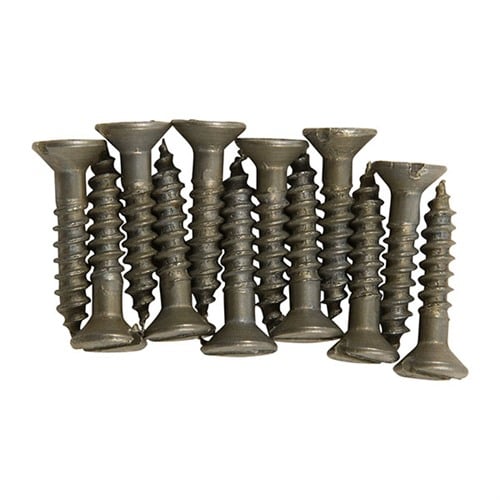 BROWNELLS UNPLATED STEEL FLAT HEAD WOOD SCREW KIT