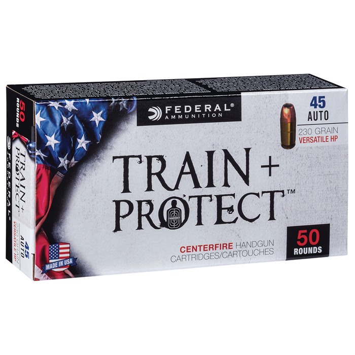 FEDERAL TRAIN + PROTECT 45 ACP HANDGUN AMMO