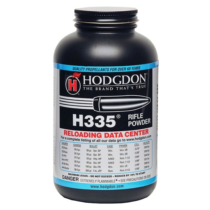 HODGDON POWDER CO., INC. H335 SMOKELESS RIFLE POWDER