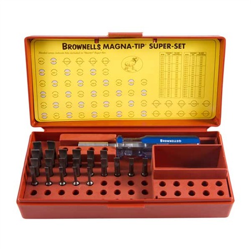 BROWNELLS 22 Bit Starter Super Set W/Clip-Tip Law Enforcement Handle ...