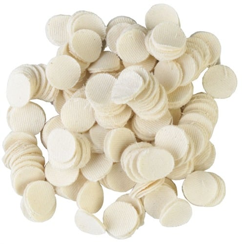 BROWNELLS REALLY HEAVY DUTY ROUND 100% COTTON FLANNEL PATCHES