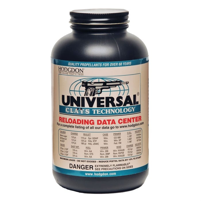 HODGDON POWDER CO., INC. UNIVERSAL® SMOKELESS PISTOL POWDER
