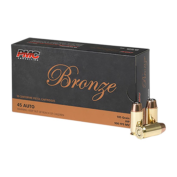 PMC AMMUNITION, INC. BRONZE 45 AUTO HANDGUN AMMO